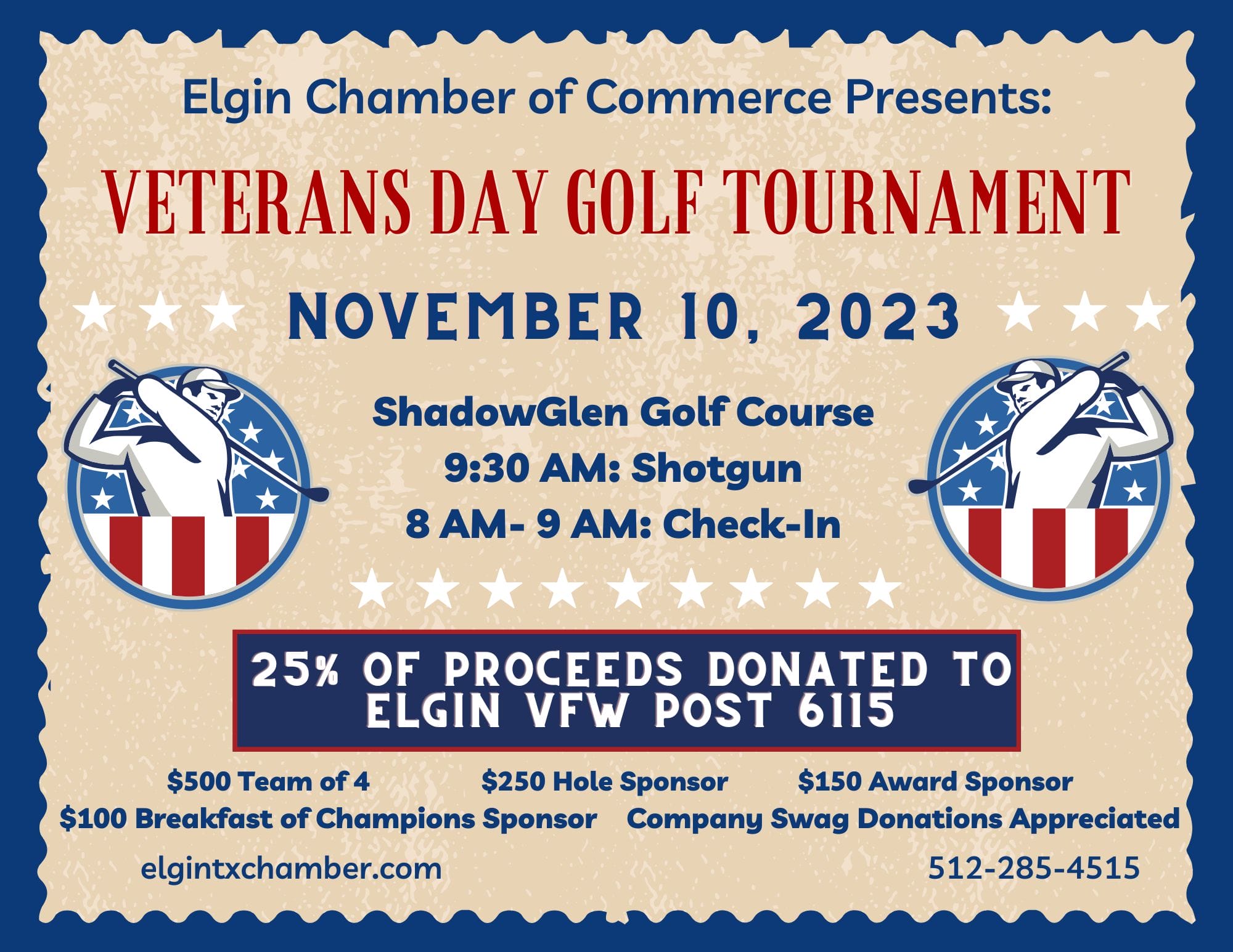 Veterans Day Golf Tournament - Elgin Chamber of Commerce